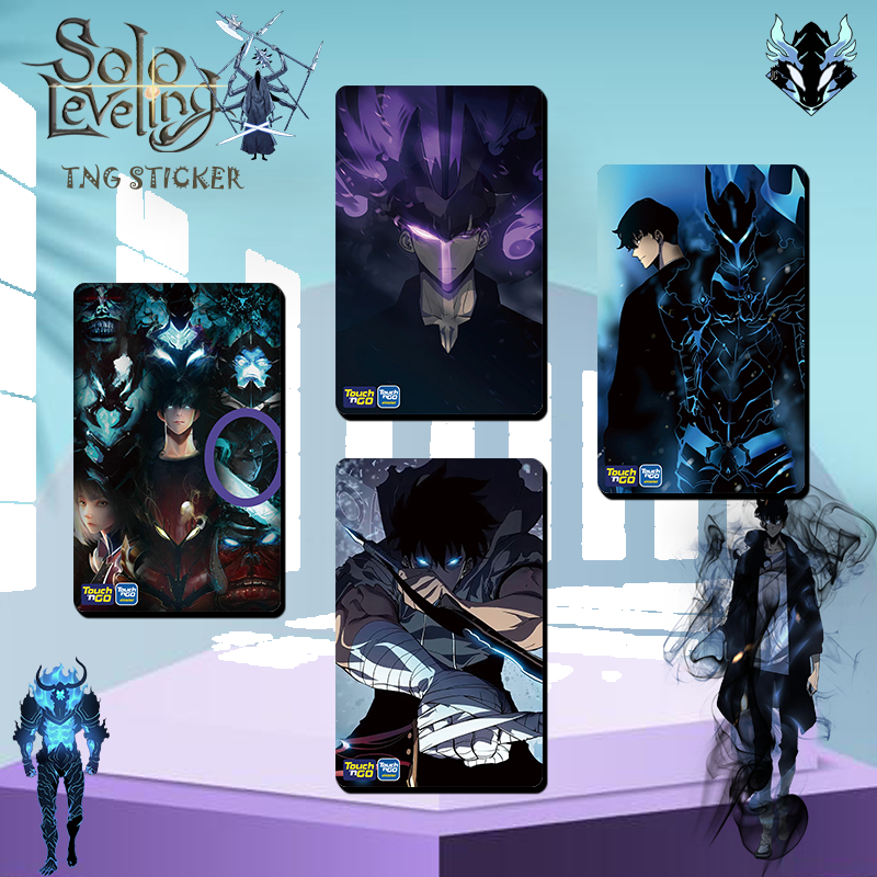 Solo Leveling TNG Sticker - Tng Touch N Go/Bank Card Sticker Cover ...