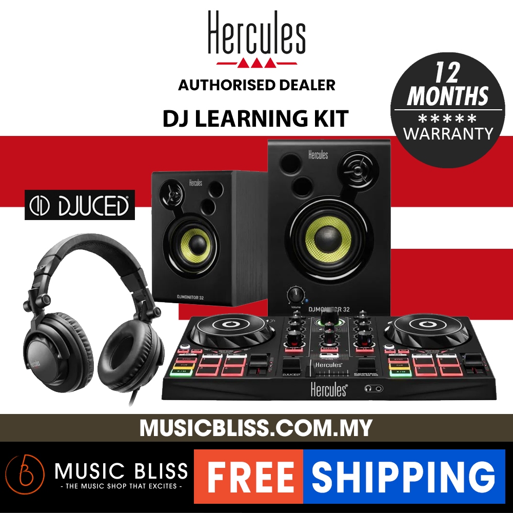 Hercules DJ DJLearning Kit - Complete DJ System for Beginners (Beginner DJ Learning Kit ...