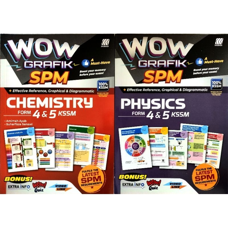 Reference Book Chemistry / Physics Wow Grafik SPM Form 4&5 / Buku ...