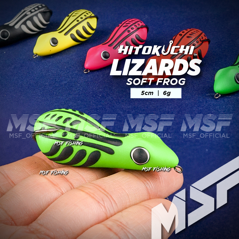 [MSF] Hitokuchi Lizards Soft Frog | 5cm / 6g | Katak Getah Umpan Tiruan ...