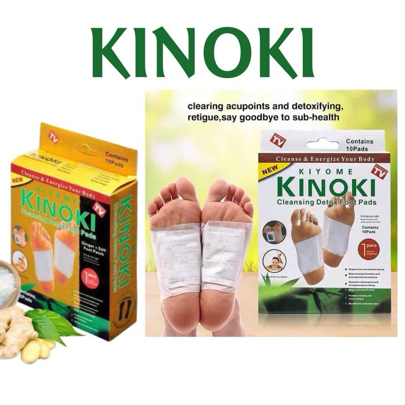 KINOKI DETOX FOOT PADS WHITE NATURAL PATCH TOXINS ( 1BOX 10 PATHES ) | Shopee Singapore