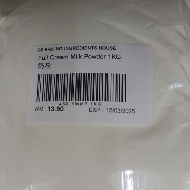 Full cream milk Powder 250g 500g 1kg烘焙奶粉 | Shopee Singapore