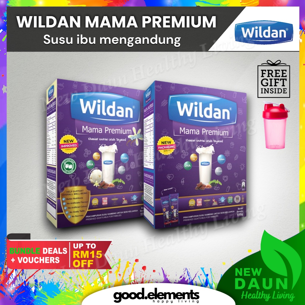[BUY 2 FREE SHAKER] WILDAN MAMA PREMIUM Pregnant mother's milk control ...