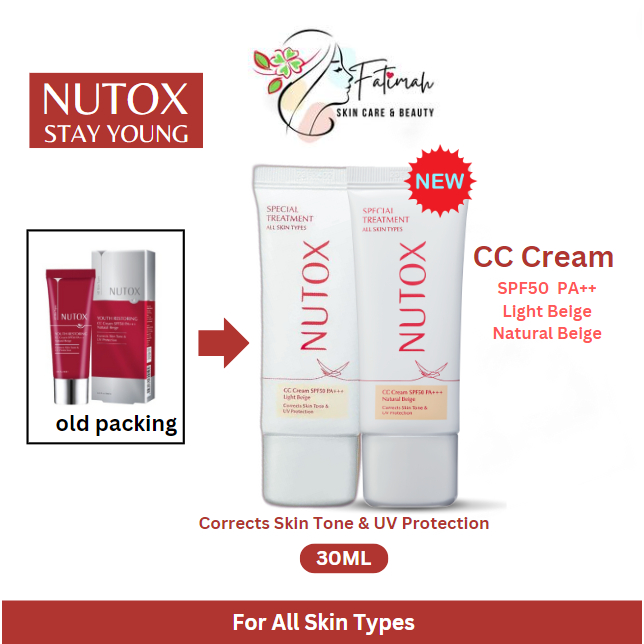 NUTOX YOUTH RESTORING CC CREAM SPF50 PA++ LIGHT BEIGE / NATURAL BEIGE ...