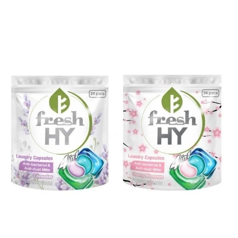 Fresh HY 4 in 1 Laundry Capsules (10ml x 24 Pcs) | Shopee Singapore