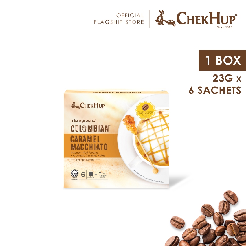 Chek Hup Microground Colombian Caramel Macchiato (23g x 6s) | Shopee ...