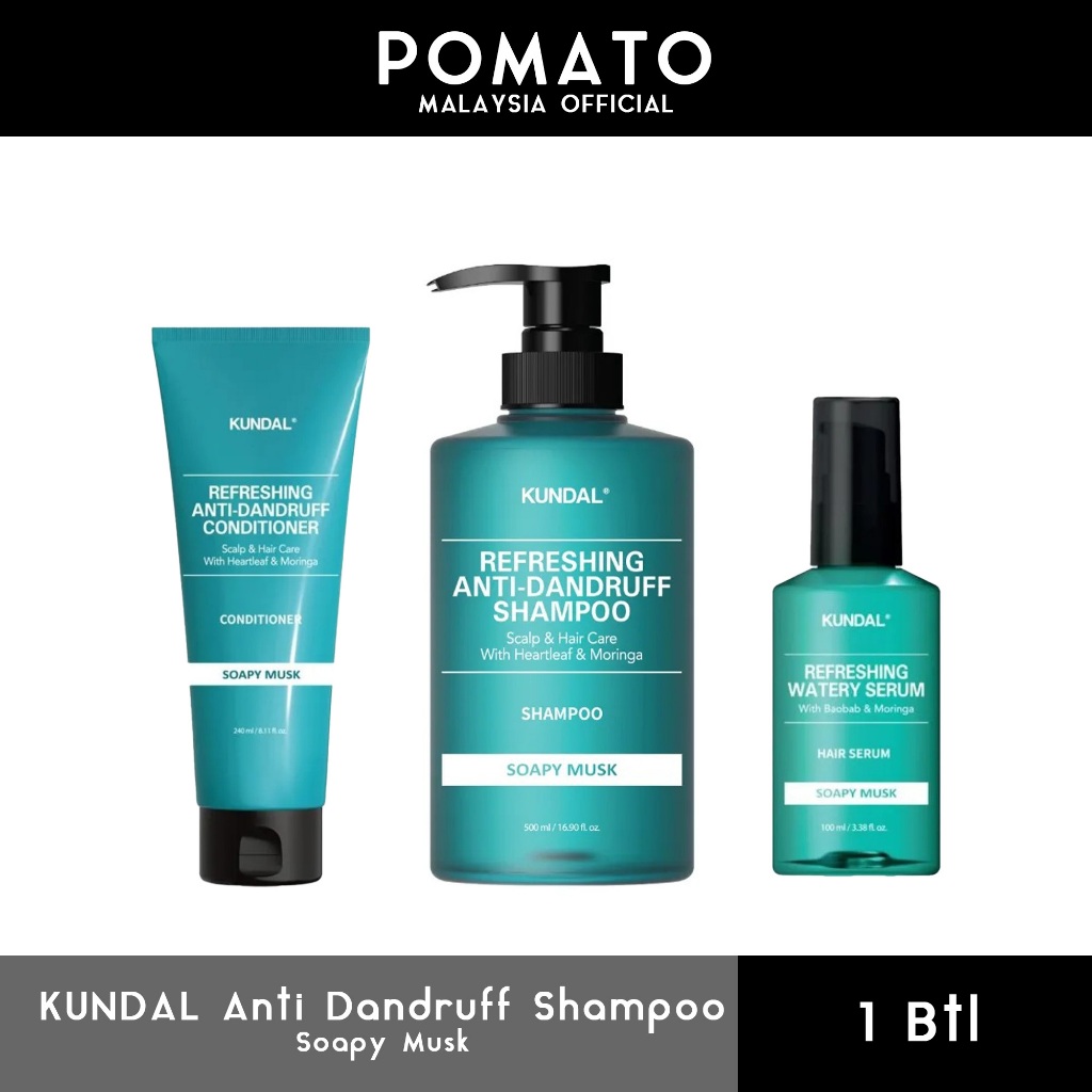 KUNDAL Scalp & Hair Care Refreshing Anti-Dandruff Shampoo Conditioner ...