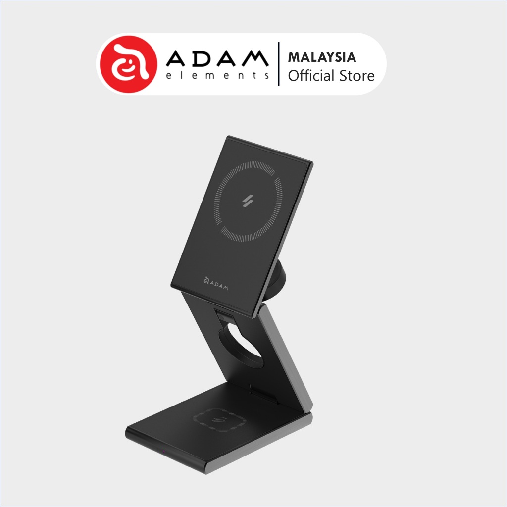 ADAM elements MAG Z Magnetic 3-in-1 Foldable Travel Charging Station | Samsung Watch | Shopee ...