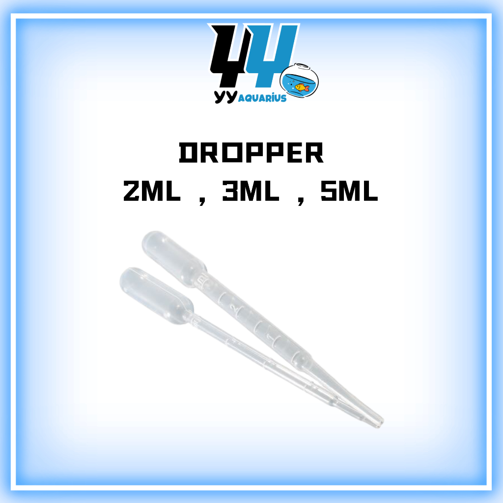 YYAQUARIUS Plastic Pipettes Dropper Disposable Graduated Transfer ...