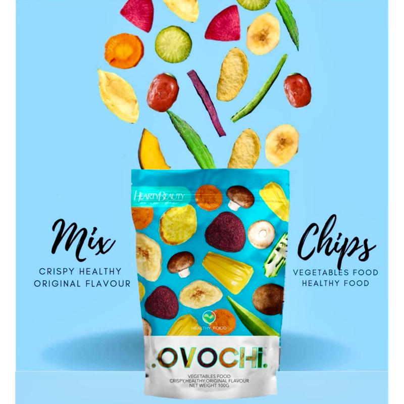 NEW OVOCHI VIRAL MIX CHIPS HEARTY BEAUTY | KEREPEK SAYUR BUAH VIRAL ...