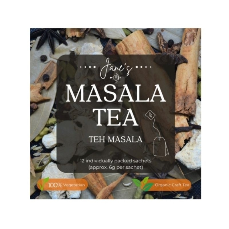MASALA TEA PREMIUM QUALITY. 100% VEGETARIAN / ORGANIC CRAFT TEA (12 ...