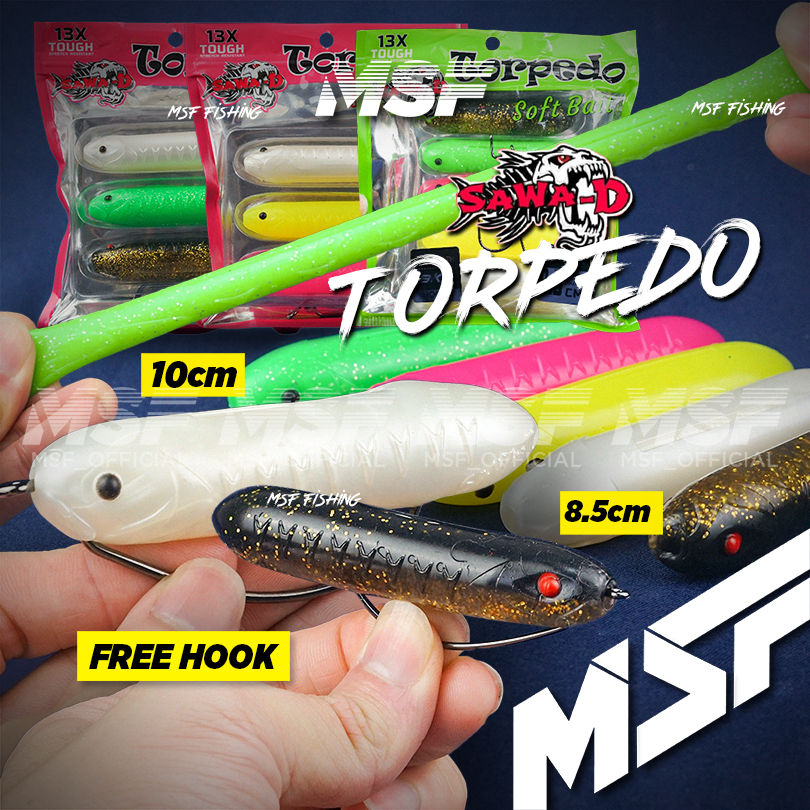 [MSF] Sawa-D Torpedo Free Hook | 10cm 8.5cm | Haruan Toman Pencil ...