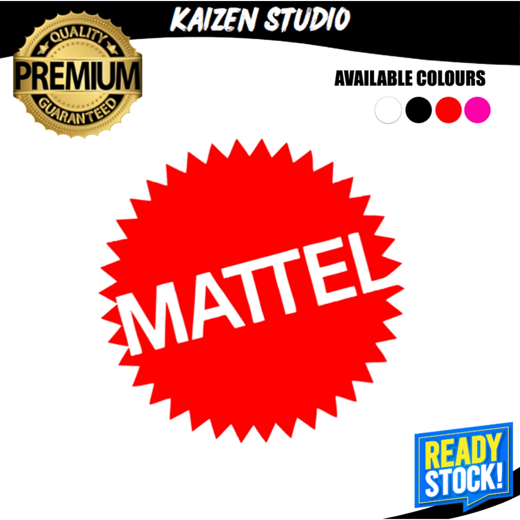 KAIZEN STUDIO Mattel Barbie Logo Sticker Pink Vinyl Birthday Party ...