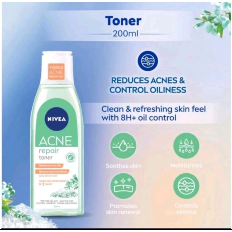 Nivea Acne Repair Toner 200ml(Exp 2025) | Shopee Singapore