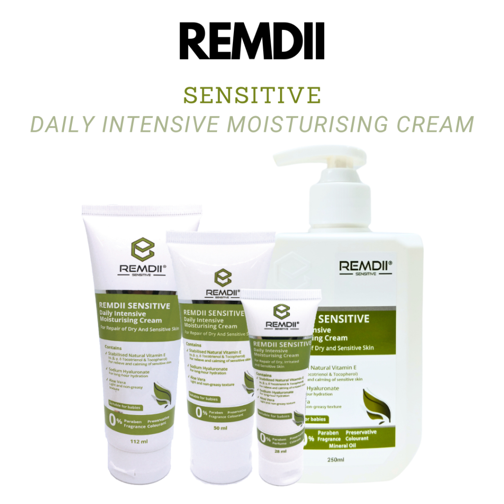 REMDII Sensitive Daily Intensive Moisturising Cream (for Eczema and Dry ...