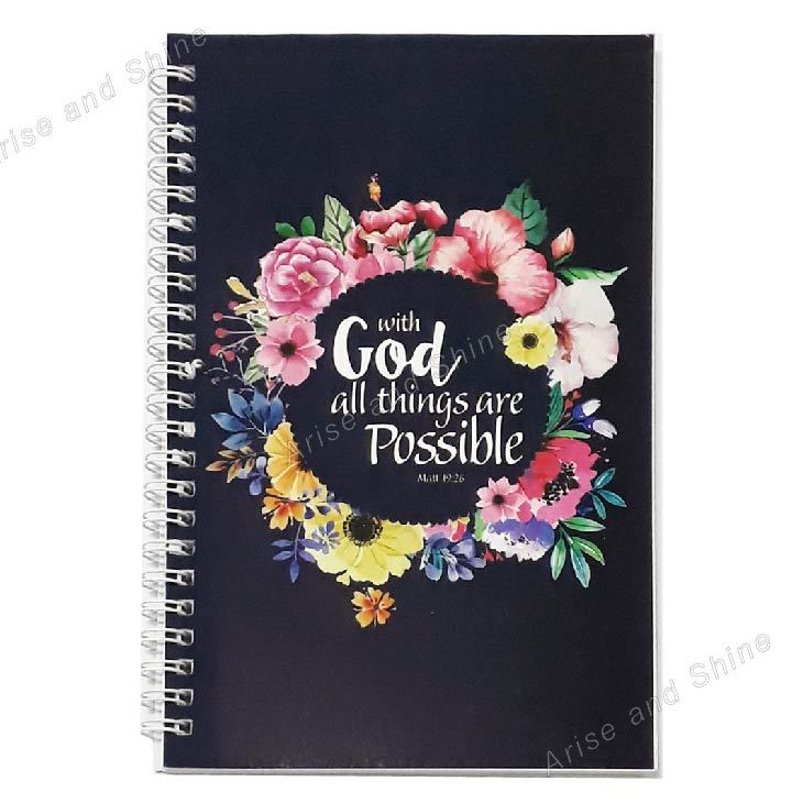 [Soft Cover Journal]笔记本 Christian notebook with bible verses 基督教礼品/圣经经文 ...