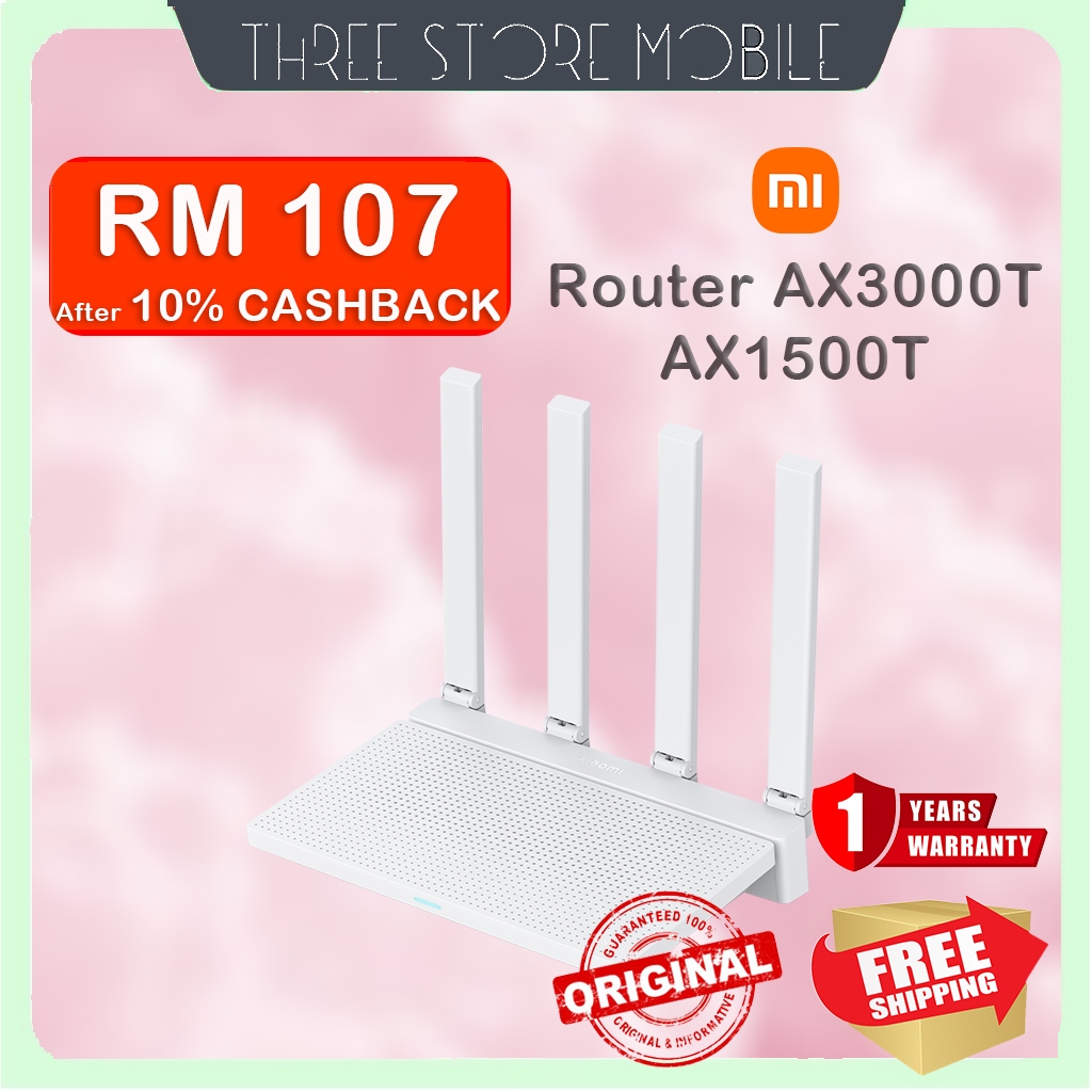 [MY Set] Xiaomi Mi Router AX3000 | AX1500 | AX3000T | WIFI 6 | Xiaomi Mesh system | Modem | 1 ...