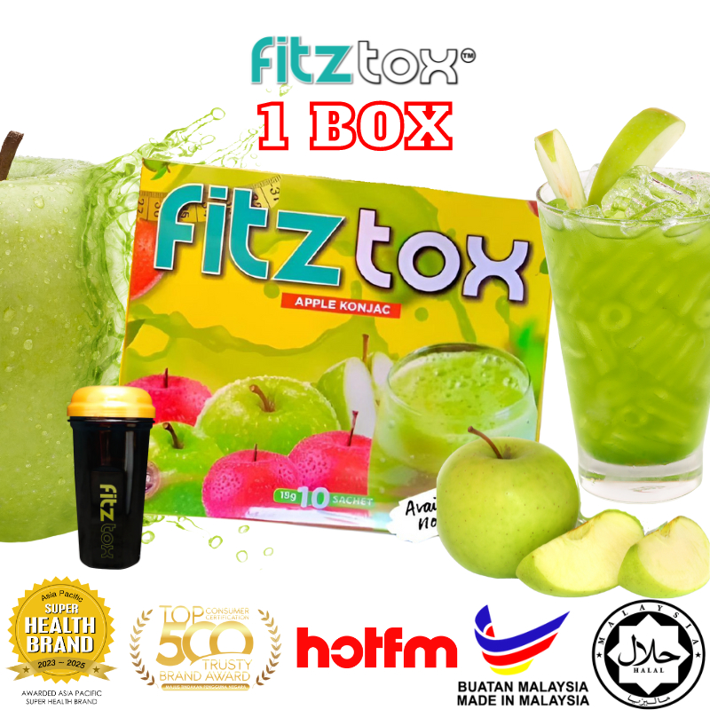 FITZTOX APPLE KONJAC 100% HQ (1 BOX) | Shopee Singapore