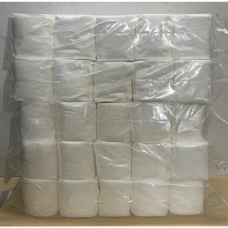 (100 Rolls/Bundle) 2-Ply Soft Toilet Roll Tissue Pulp (20,000 Sheets ...