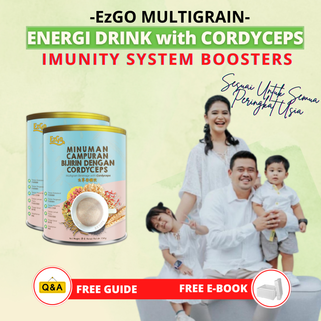 EZGO MULTIGRAIN ENERGY DRINK FOR BREAKFAST - NUTRIENT CORDYCEPS - SUSU ...