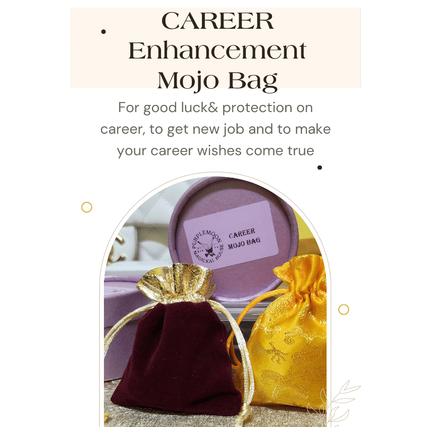 Career Mojo Bags- 就业魔法袋 (For good luck& protection on career, to get ...