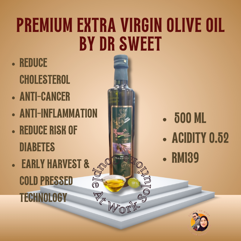 Dr SWEET PREMIUM ORGANIC EXTRA VIRGIN OLIVE OIL/OLIVE OIL 500ML ...