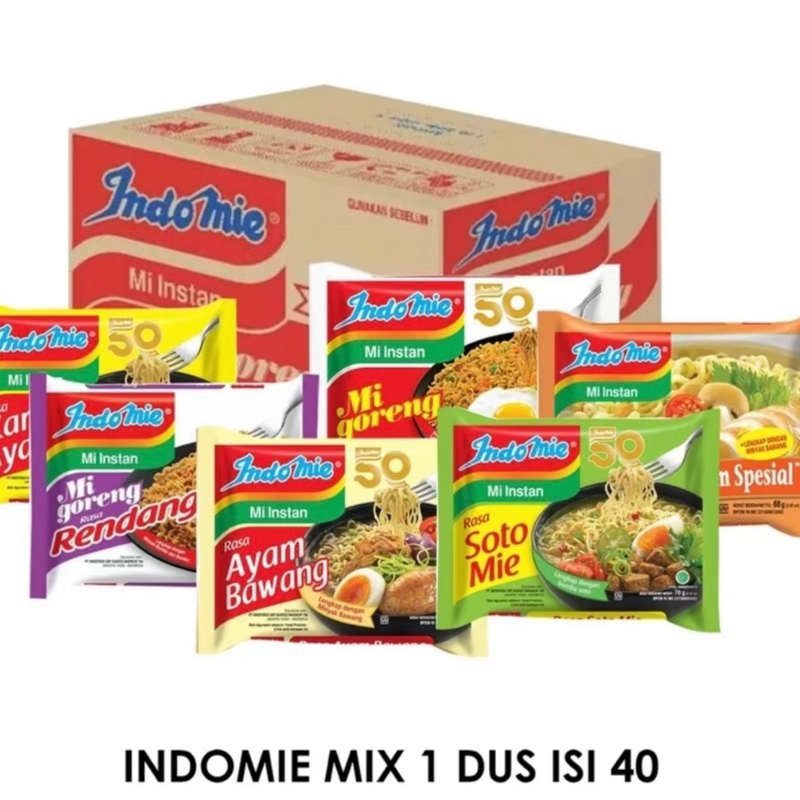 Indomie Instant Noodles {1 Box X 40pcs} | Shopee Singapore