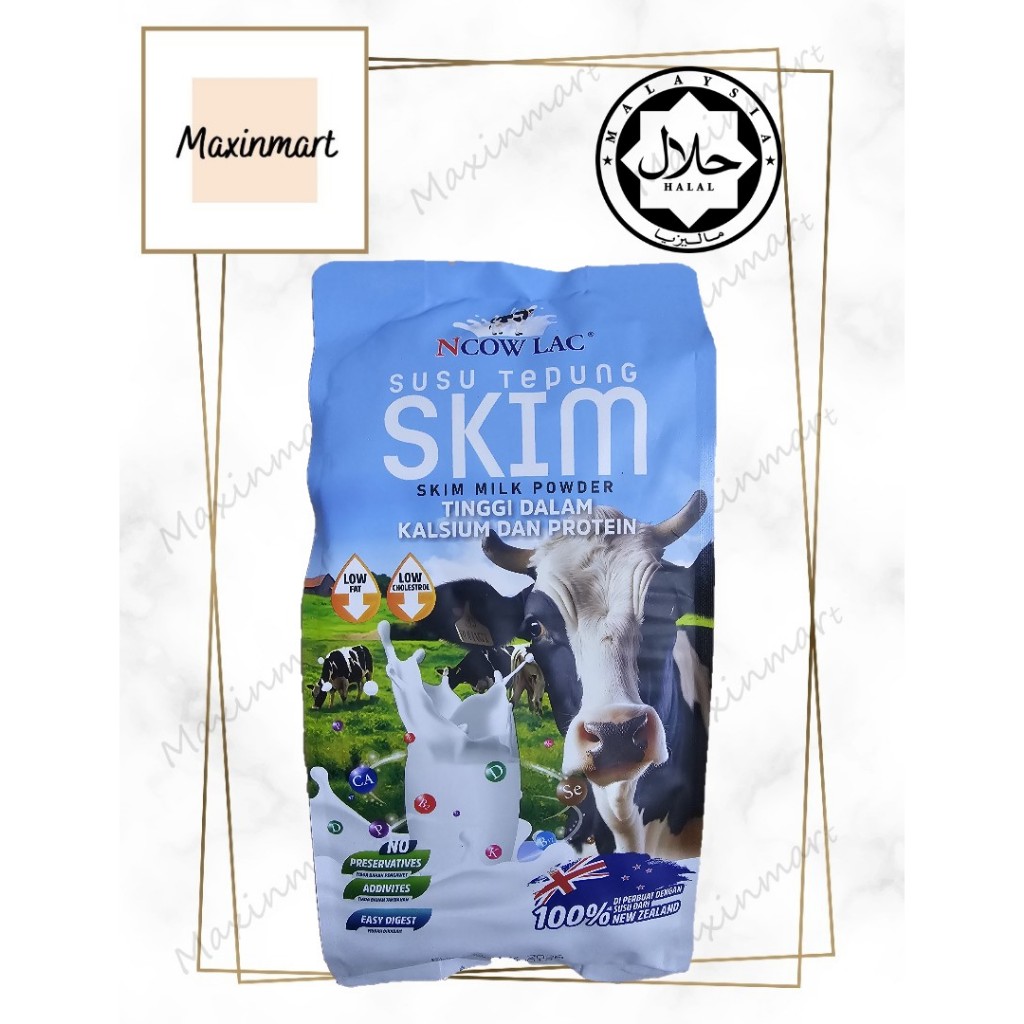 NCOW LAC SKIM MILK POWDER 800g Halal | Shopee Singapore