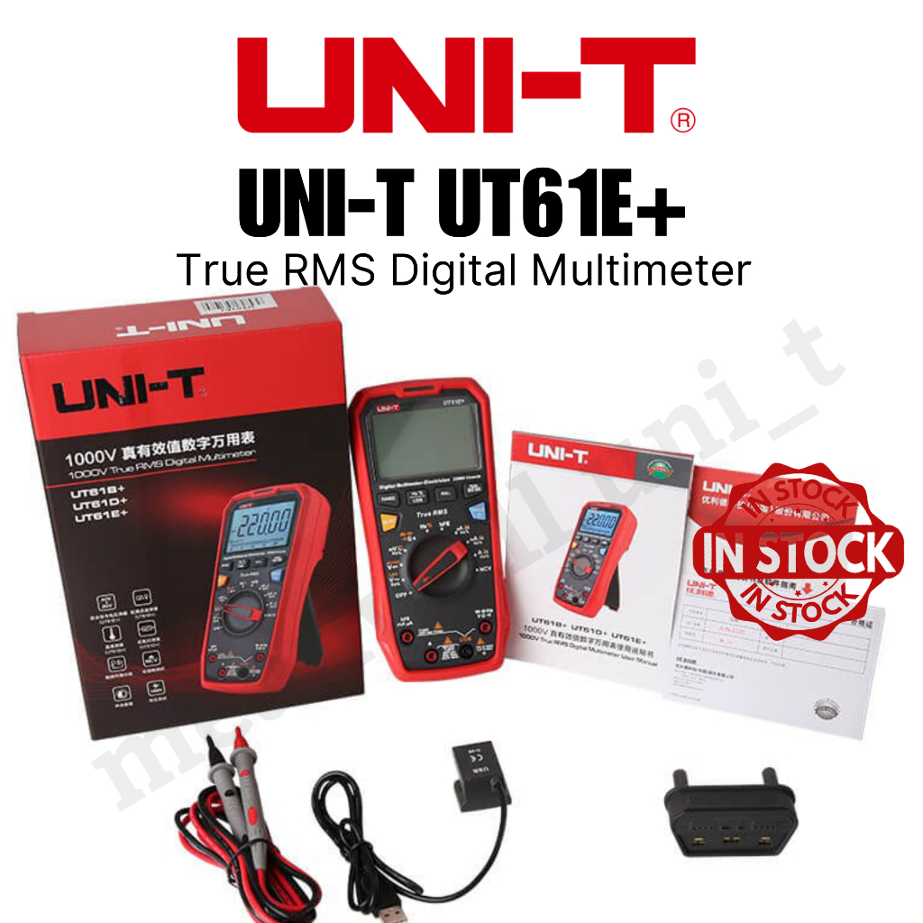 UNI-T UT61E+ True RMS Digital Multimeter Auto Range Unit True RMS Meter ...