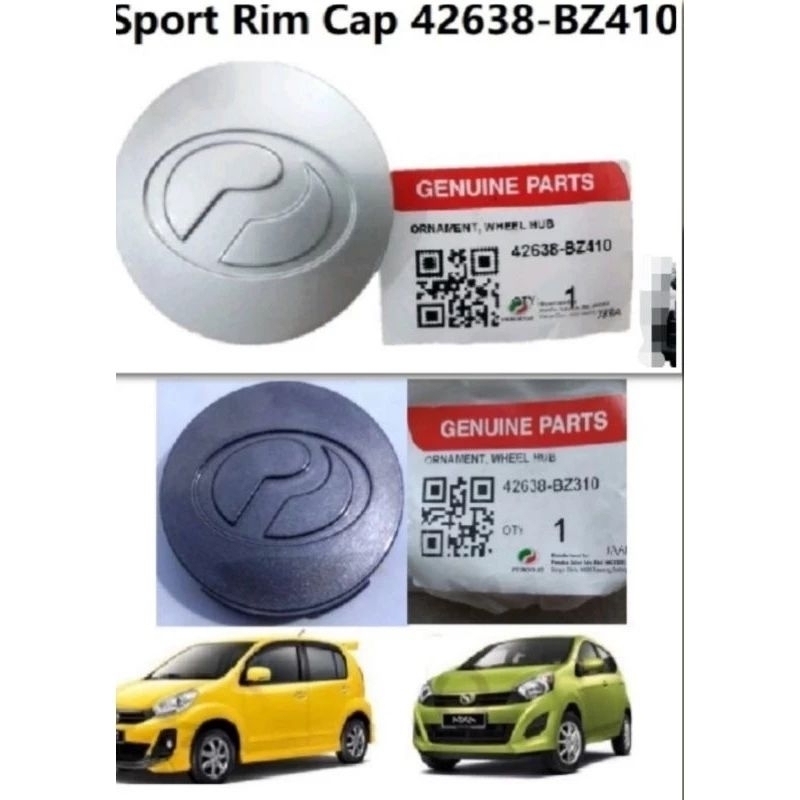 PERODUA CENTER WHEEL CAP FOR MYVI VIVA KELISA KENARI RIM CAP (53MM ...