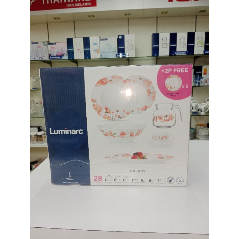 Luminarc 30pcs. Dinner Set 2 Design . | Shopee Singapore