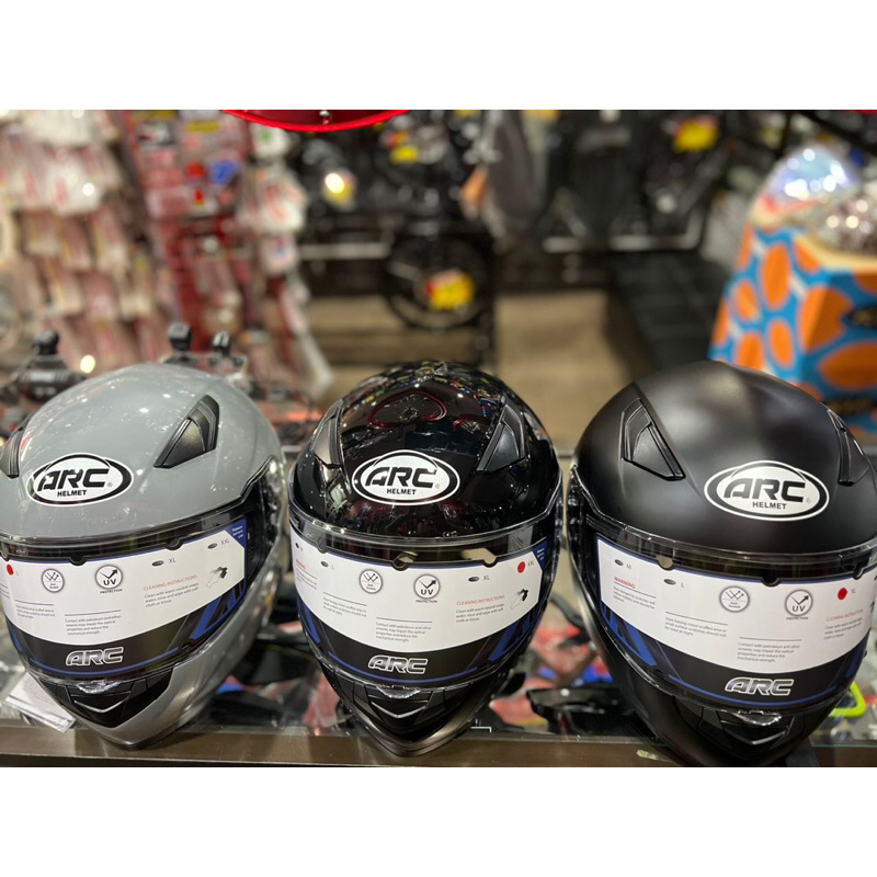 HELMET ARC RAPTOR FULL FACE (black/Matt black) | Shopee Singapore