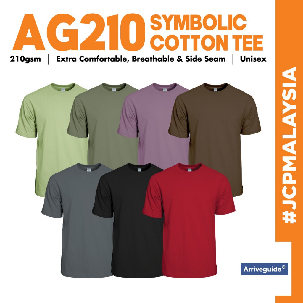 JCP x ARRIVE GUIDE Best Symbolic Cotton 210gsm Thick T-Shirt Unisex ...