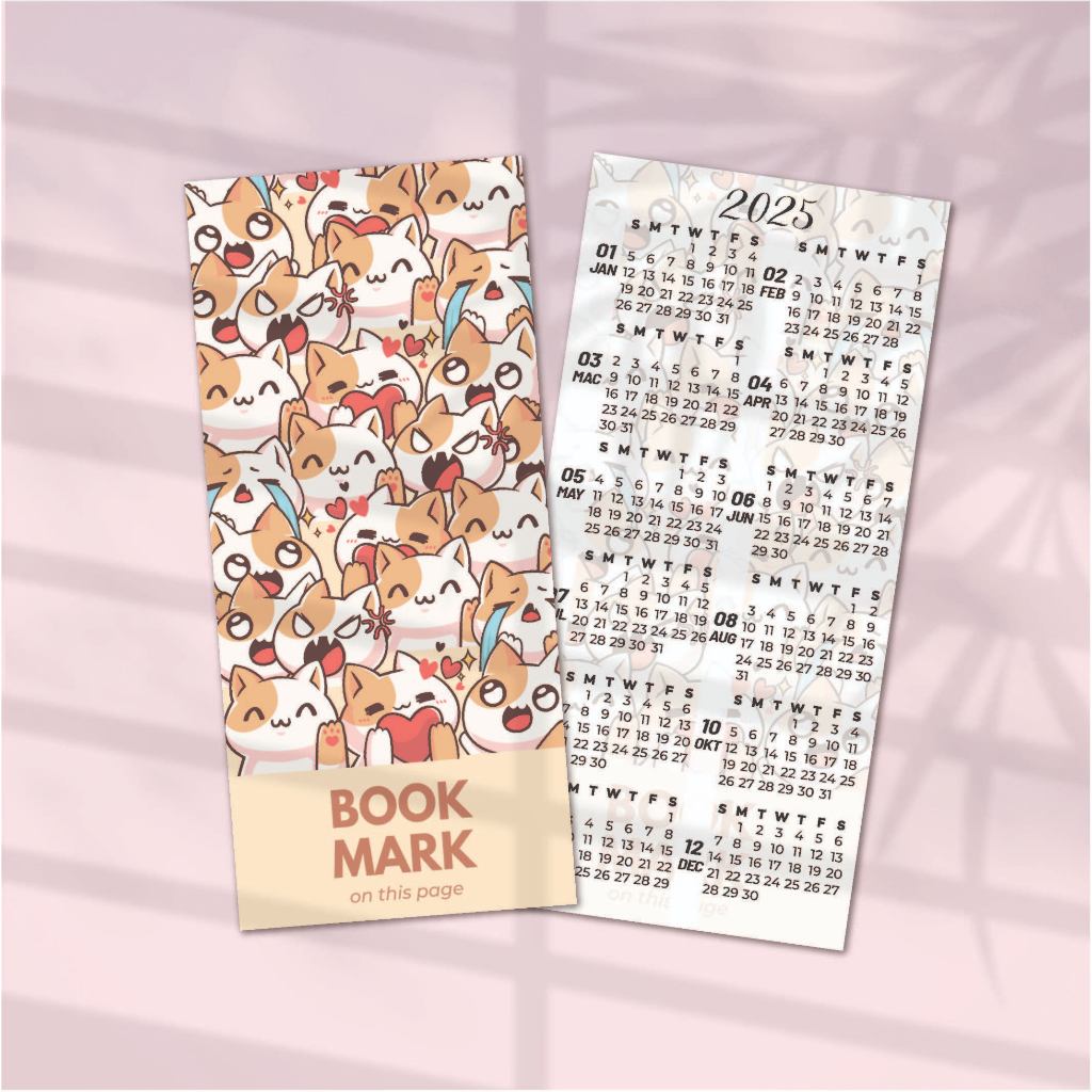 CALENDAR 2025/KALENDAR 2025 BOOKMARK / DOORGIFT / / STUDENT / TEACHER ...