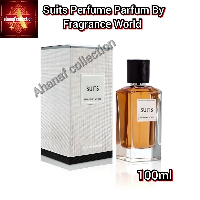 Suits Perfume 100ml Eau De Parfum By Fragrance World | Shopee Singapore