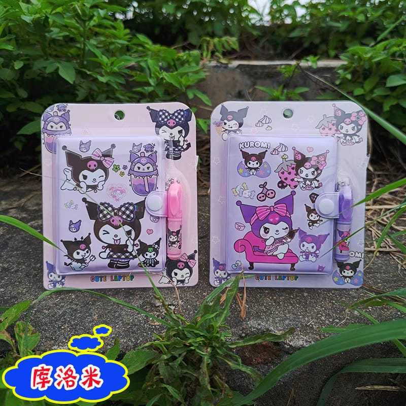 Kuromi Button Mini Notebook (with Kuromi Mini Pen) | Shopee Singapore