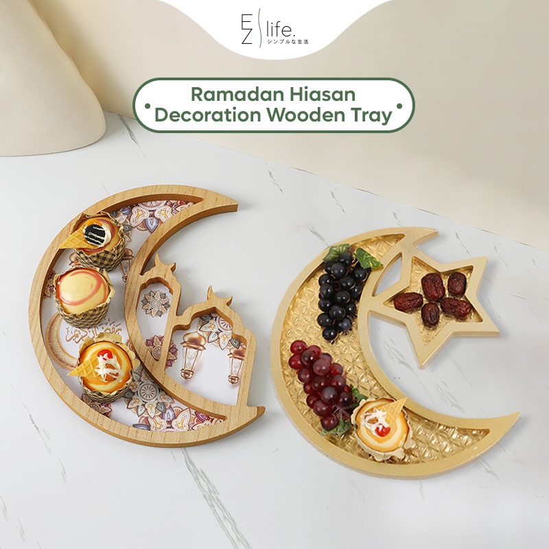 Wooden Tray Makanan Ramadan Hari Raya Hiasan Decoration Raya Aidilfitri ...