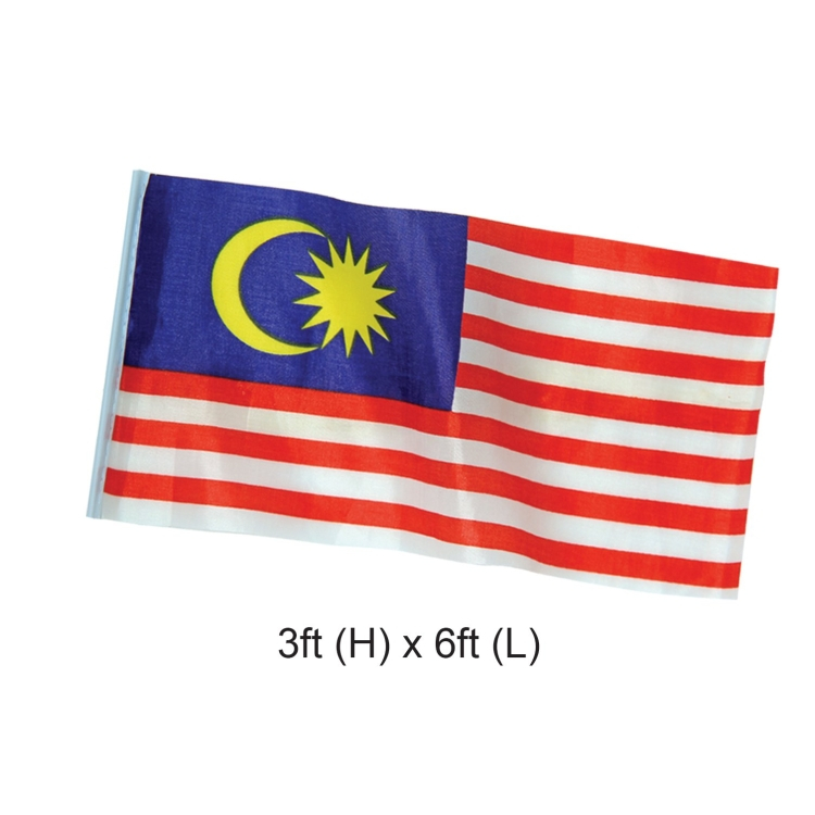 Malaysia Flag Size Bendera Malaysia BerSaiz 3ft x 6ft bahan nilon ...