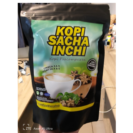 KOPI SACHA INCHI + STEVIA KOPI COFFEE PRACAMPUR 15 SACHET | Shopee ...