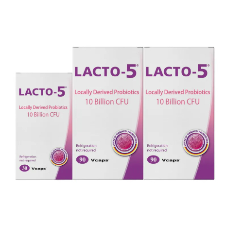 [Exp 5/2026] Lacto-5 Locally Derived Probiotics 10 Billion CFU 90's x 2 ...