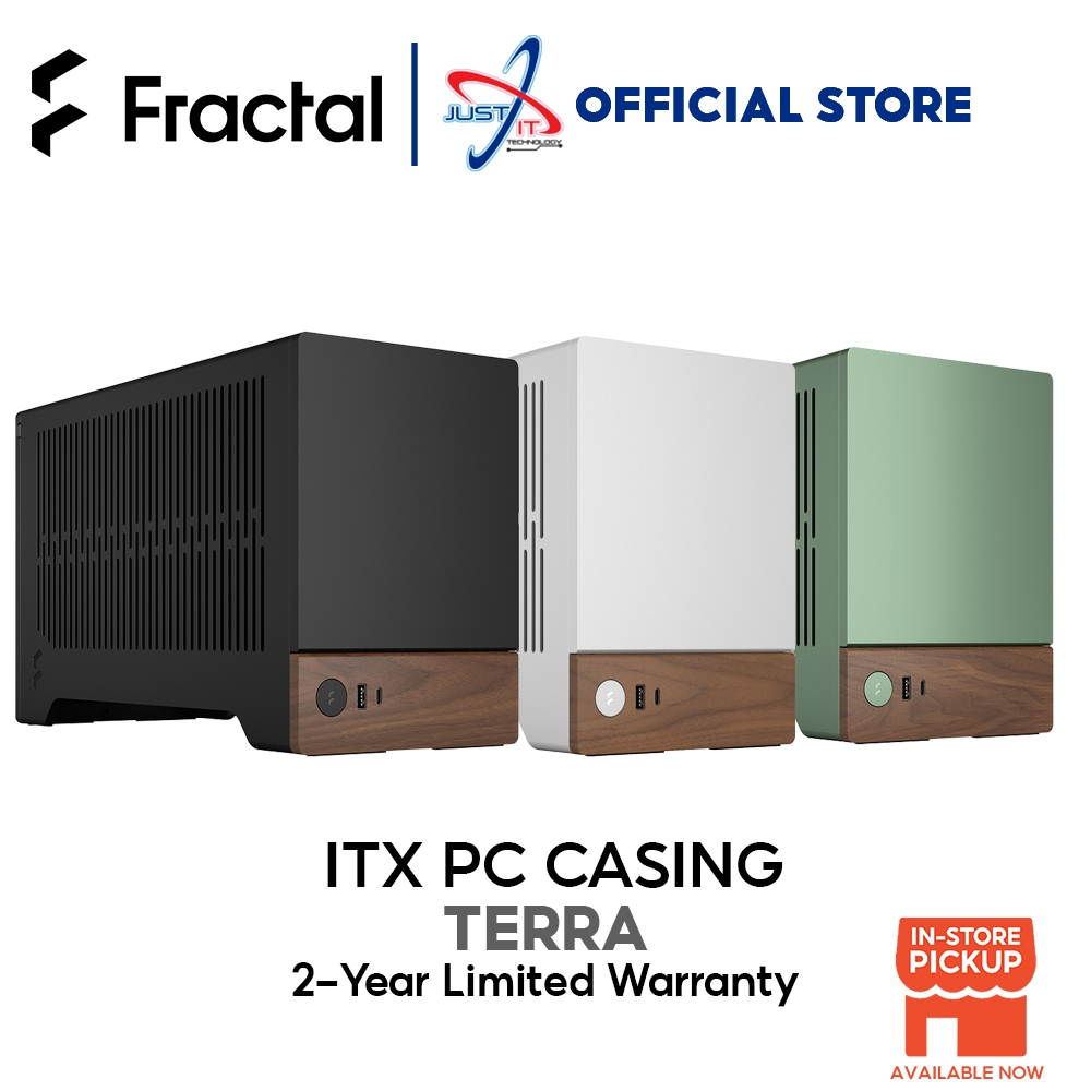 FRACTAL DESIGN TERRA ITX PC CASE / CASING - ( JADE / GRAPHITE / SILVER ...