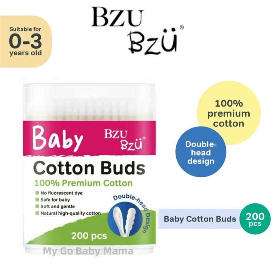 Bzu Bzu Baby Cotton Buds (200 Pcs) | Shopee Singapore