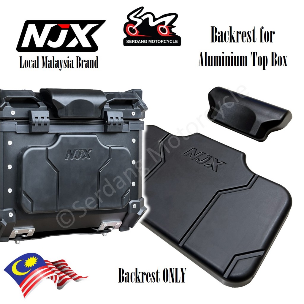 NJX Backrest Aluminium Top Box Back Rest Sandaran Box | Shopee Singapore