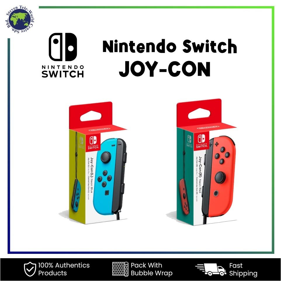 Nintendo Switch JOY-CON (L/Neon Blue | R/Neon Red) | Shopee Singapore