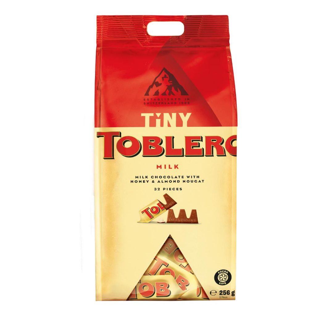 TOBLERONE TINY MILK / MIX Milk White Dark Crunchy Almond Chocolate 256g ...