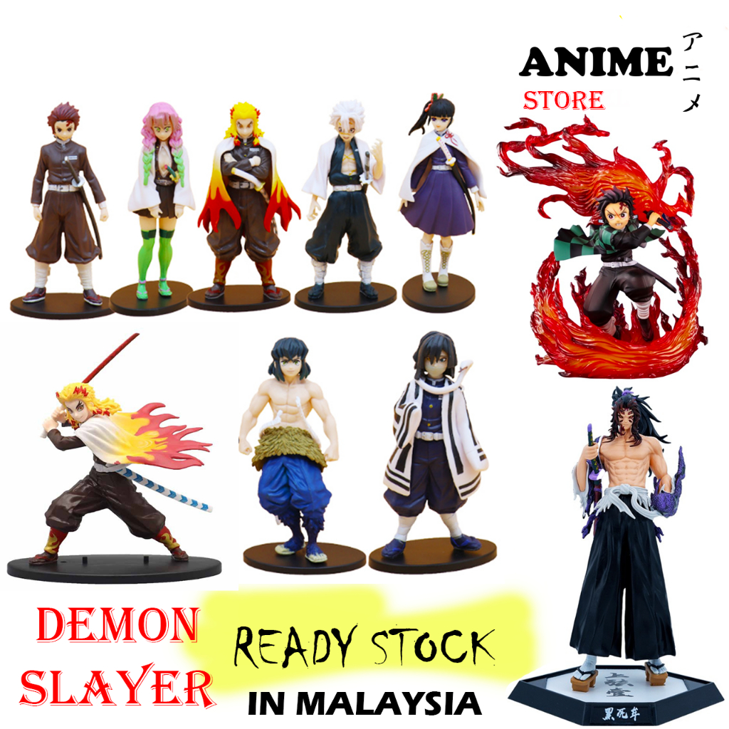 Demon Slayer Action Figures Big Size With Box KimetsuNoYaiba Realistic ...