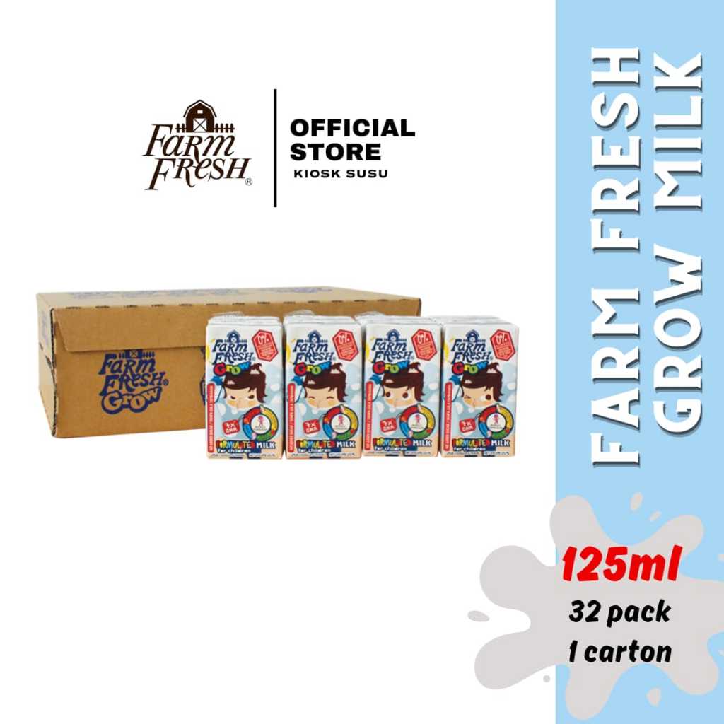 Farm Fresh UHT Grow Milk 125ml x 32 packs (1 carton) | Shopee Singapore