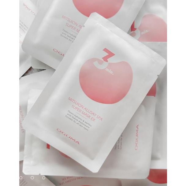OGUMA MITSUION ALLDAY SPA SUPER MASK EX 秘之湧天堂之泉玻尿酸水面膜 EX (5 pieces) | Shopee Singapore