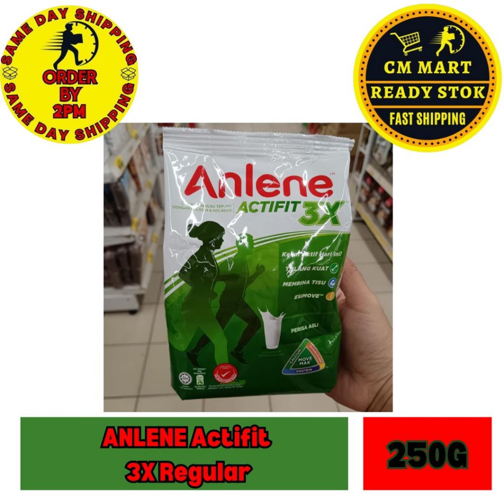 ANLENE Actifit 3X Regular High Calcium Adult Milk Powder Plain ...