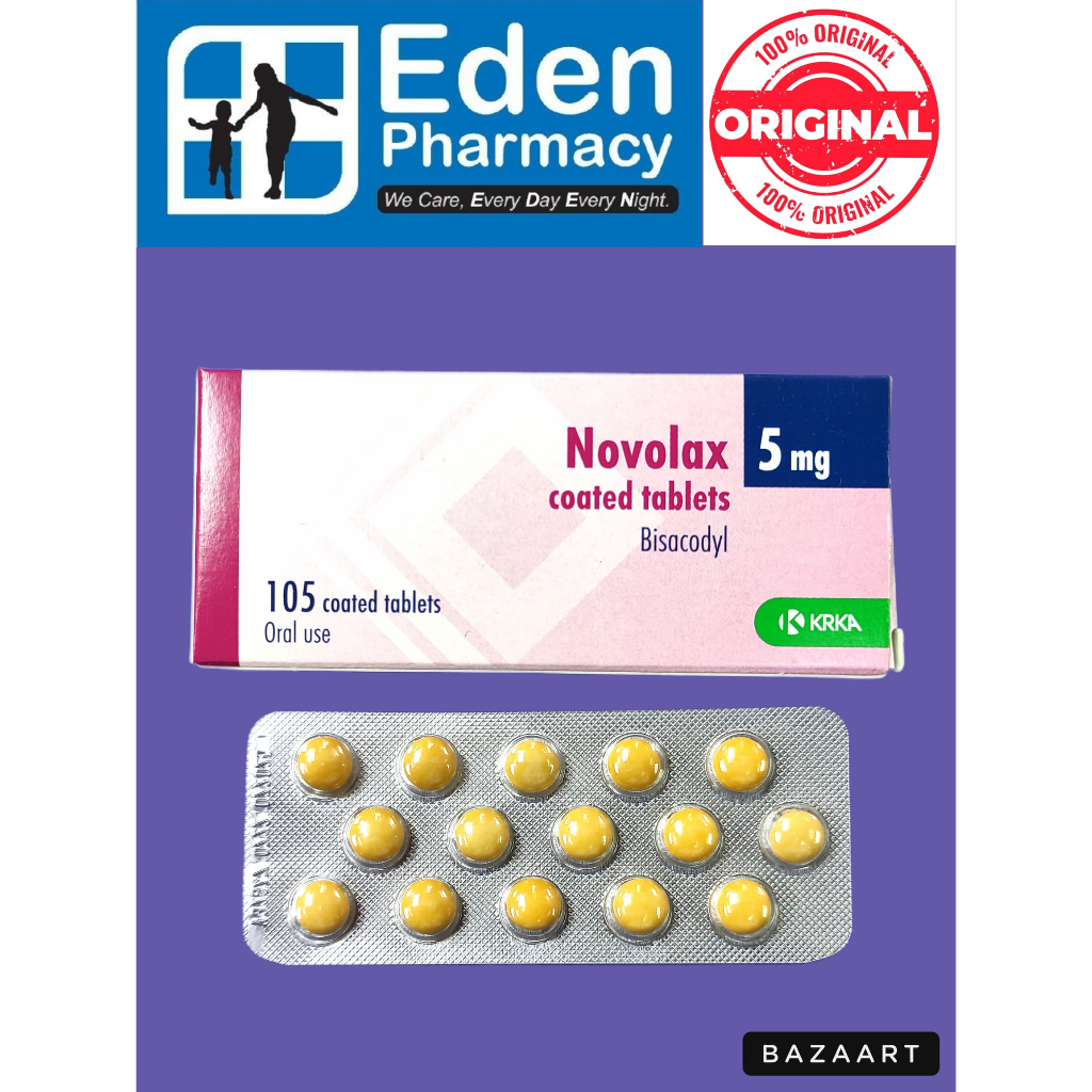 KRKA Novolax Bisacodyl BP 5mg (1 x 105's) | Shopee Singapore